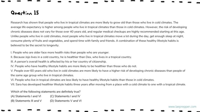 Guide to Logical Reasoning Questions - LAE Prepper